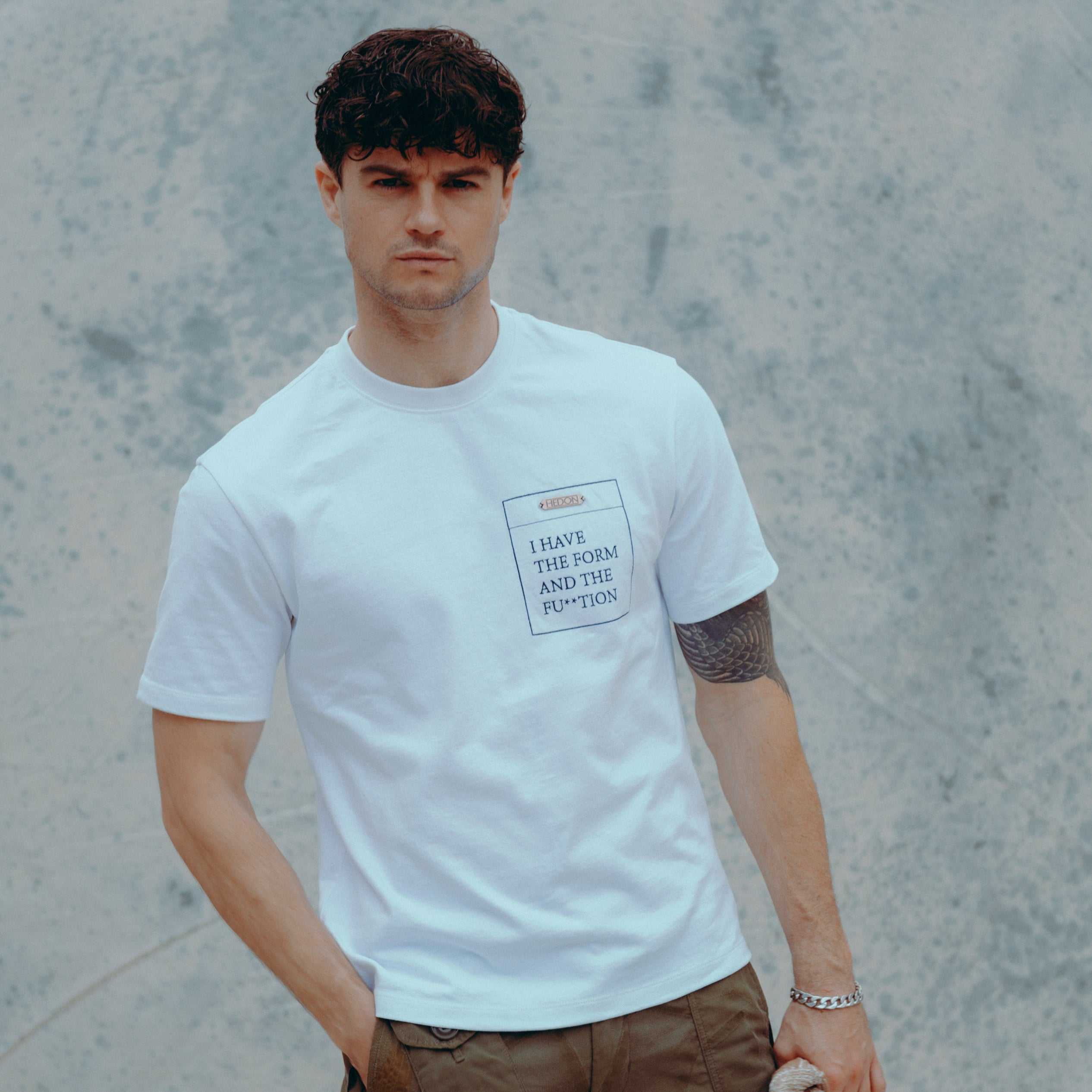WHITE FORM & FU**TION T | T-Shirt – HEDON